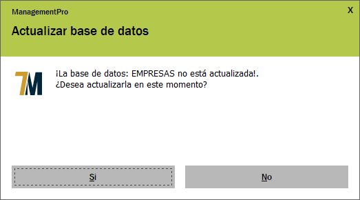 Manual de Actualización de Bases de datos ManagementPro V7