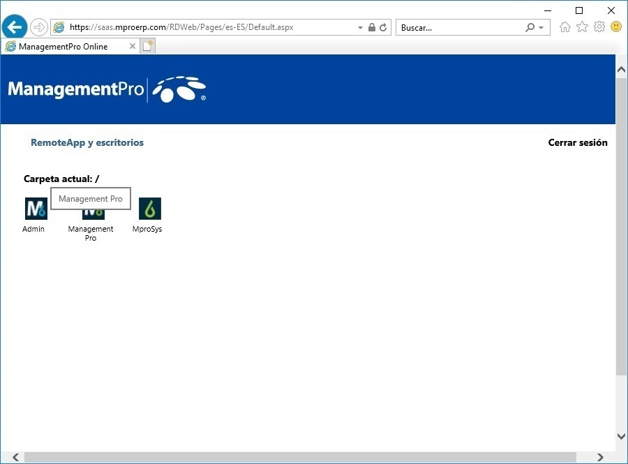 Cómo Ingresar a ManagementPro SAAS con Internet Explorer