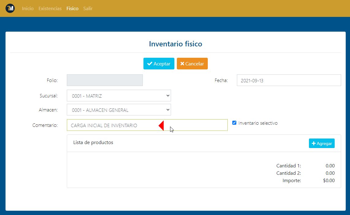 Pocket | Inventario físico