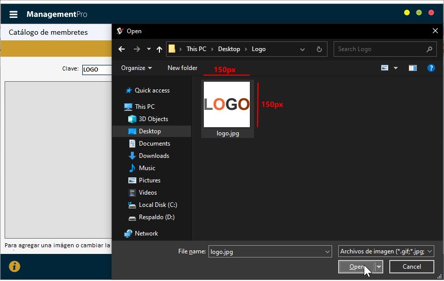 Crear membrete con logo en formato