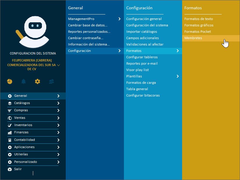 Crear membrete con logo en formato