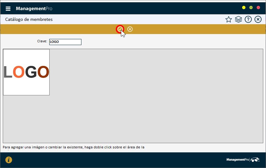 Crear membrete con logo en formato