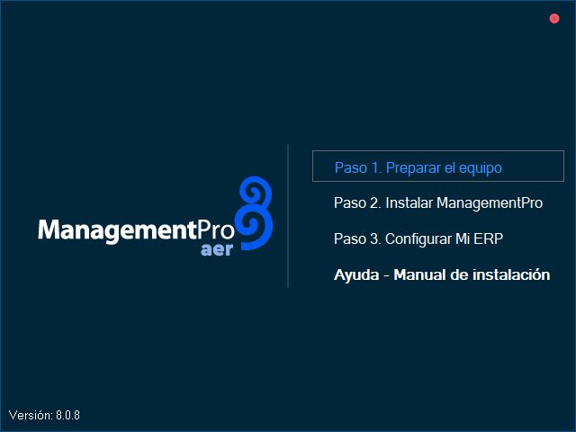 ERP | Asistente de Instalación de ManagementPro Ver. 8.0