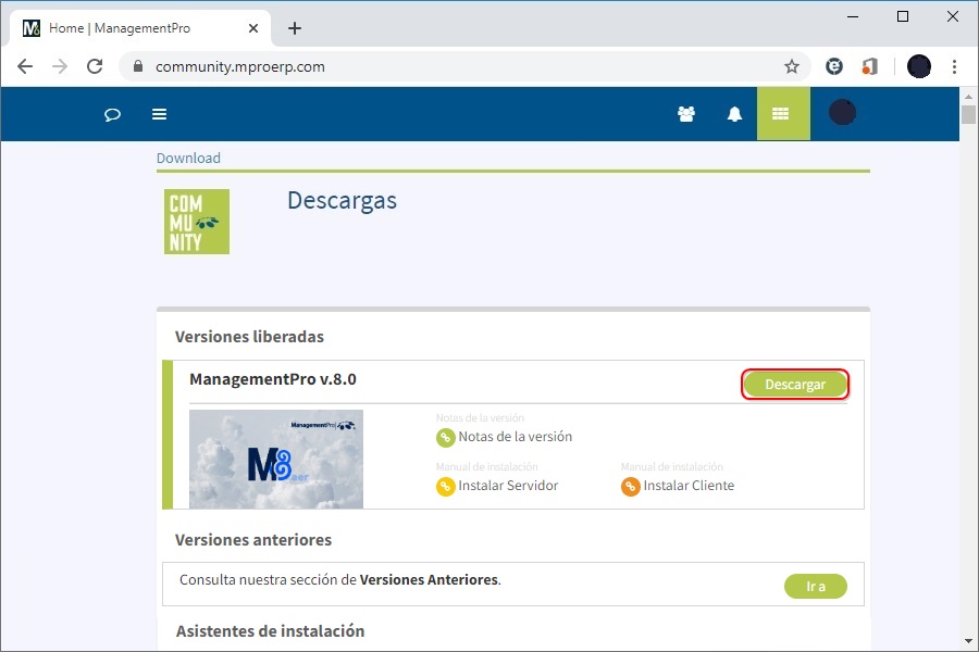 ERP | Manual de Actualización a ManagementPro 8.0