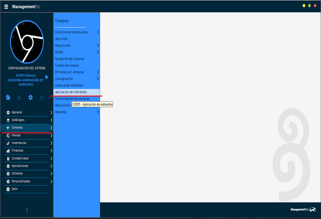 ERP | Cómo aplicar gastos indirectos a compras en ManagementPro