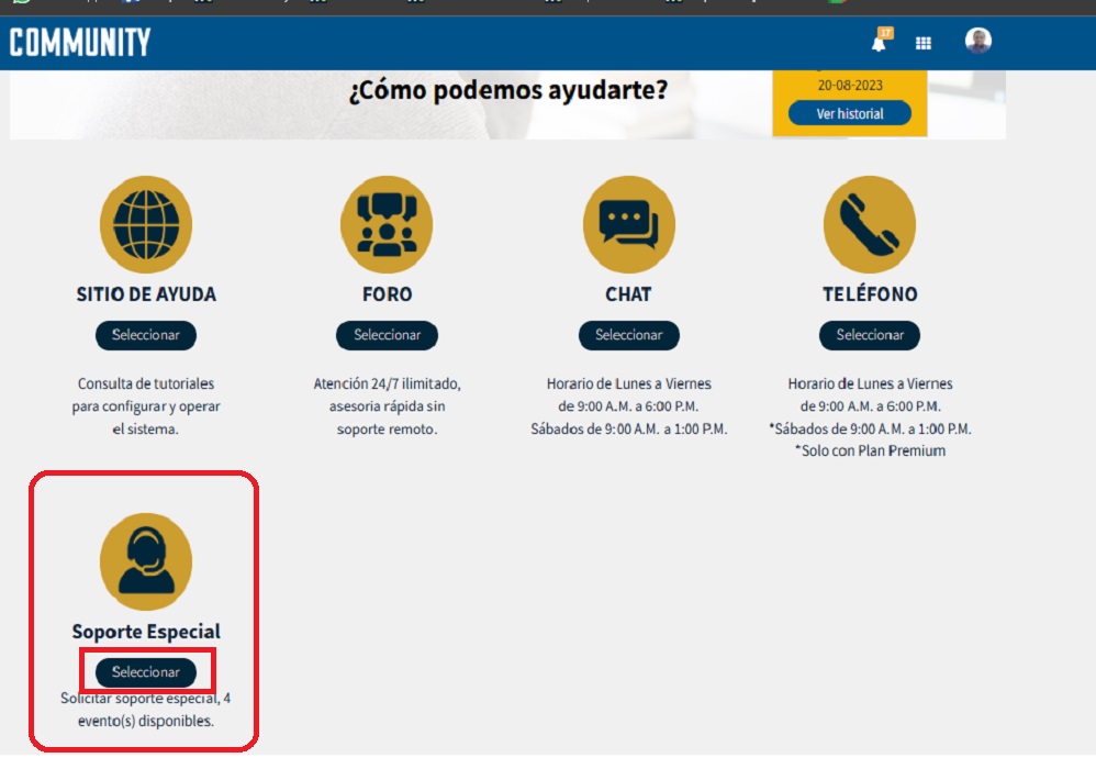 COMMUNITY | Como Solicitar Soporte Especial